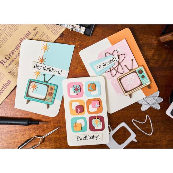 Vault Atomic Retro Thinlits Sizzix Tim Holtz 666875 – Image Plus Scrapbook Superstore