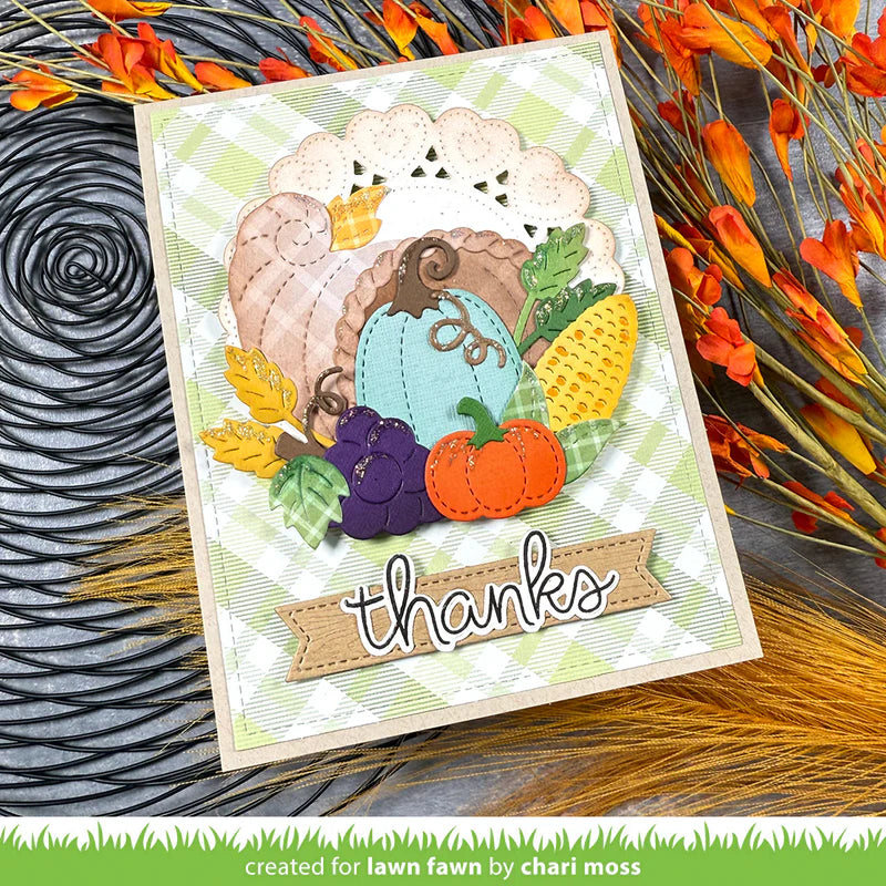 Cornucopia Die LF3867 Lawn Fawn – Image Plus Scrapbook Superstore
