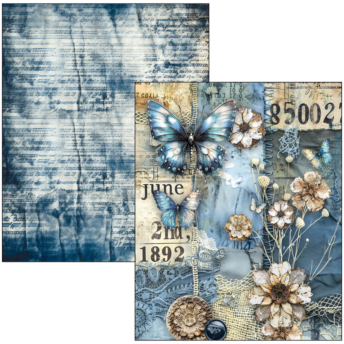 Urban Blue Denim A4 Mixed Media Book Ciao Bella MA002 – Image Plus ...