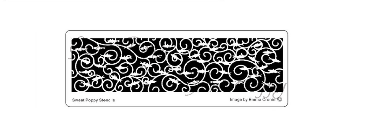 Sailfish Border Stencil – Image Plus Scrapbook Superstore