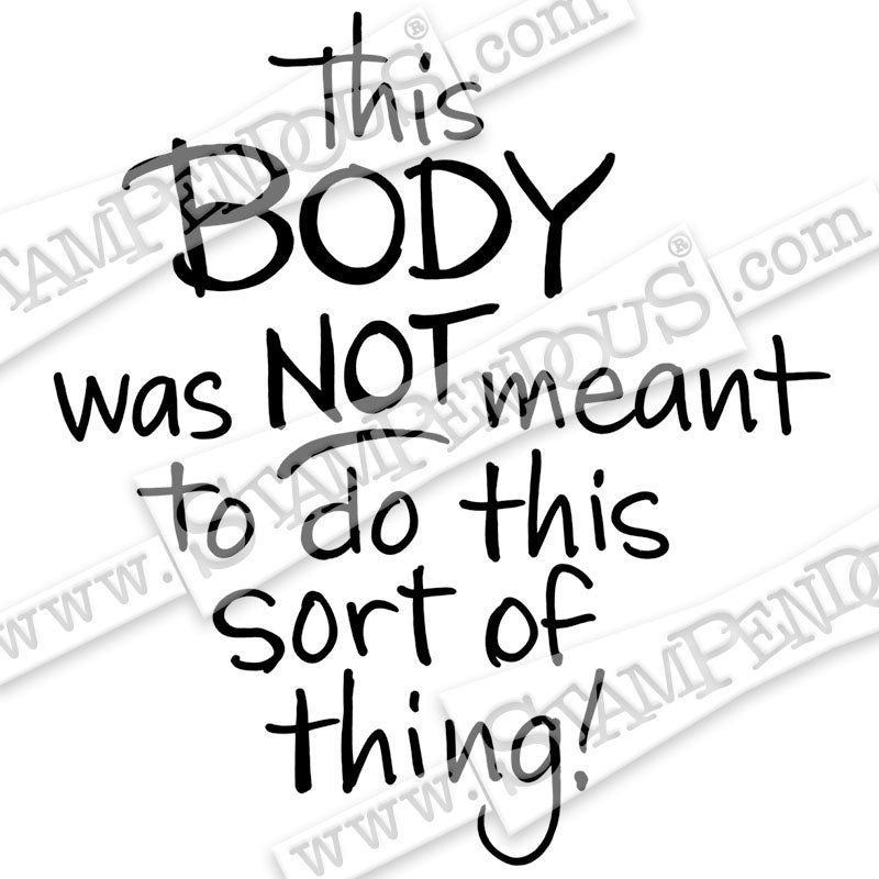 This Body Cling Stamp – Image Plus Scrapbook Superstore